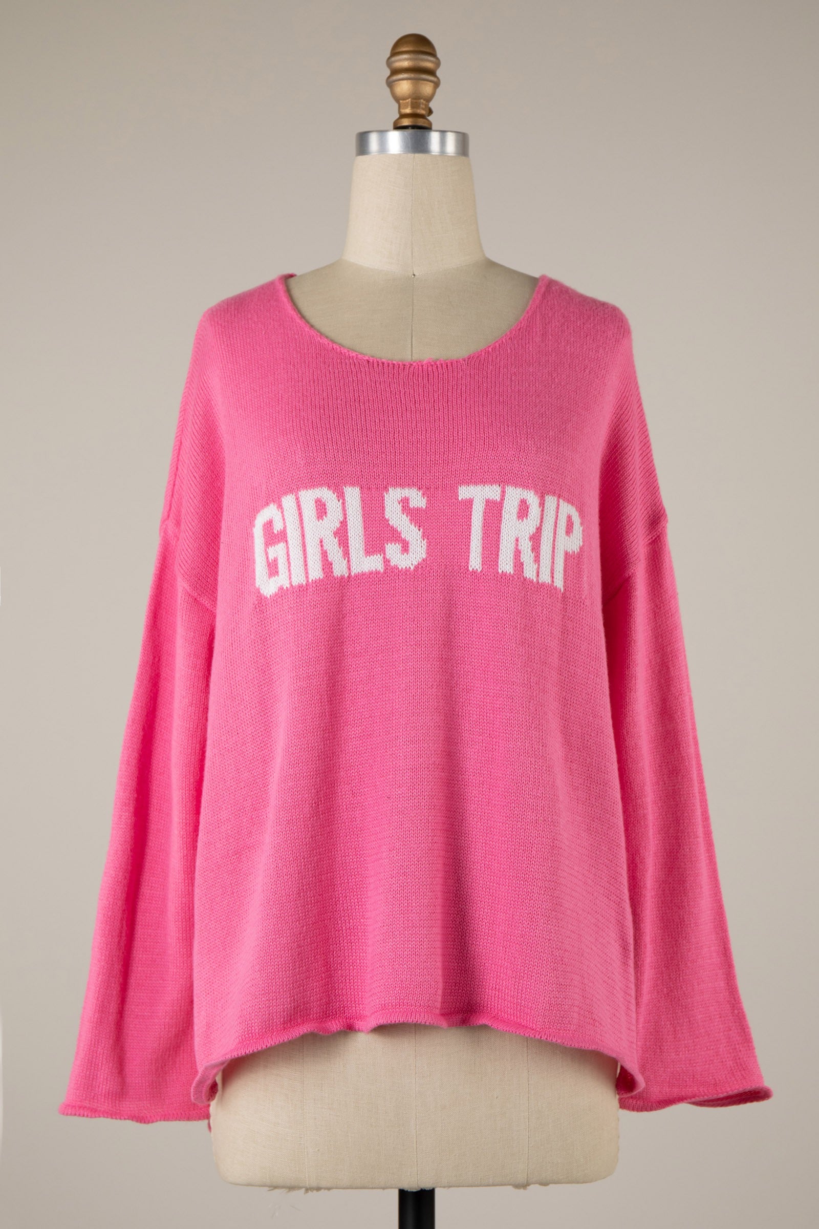 Girls Trip Sweater - Hot Pink – Wood + Wave